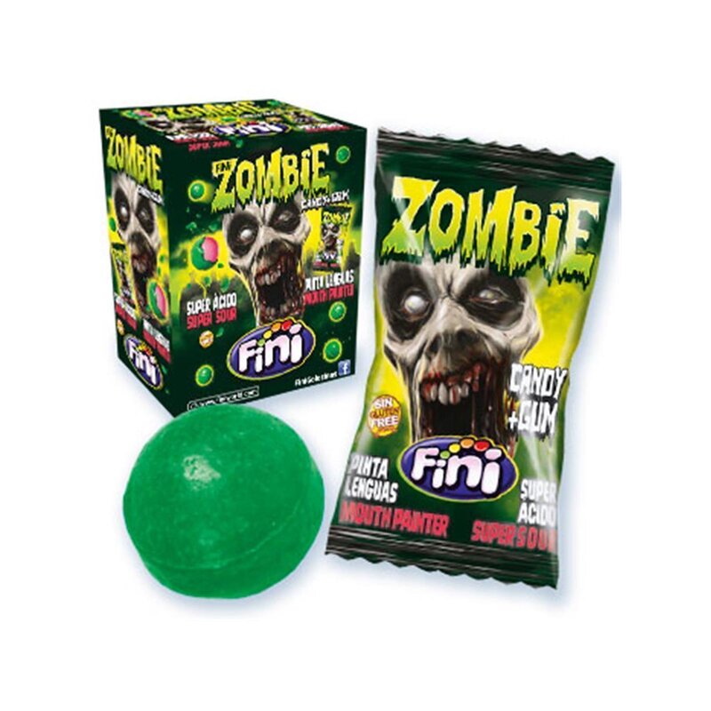 Fini Zombie Mouth Painter - tongue -coloring hard caramel with chewing ...